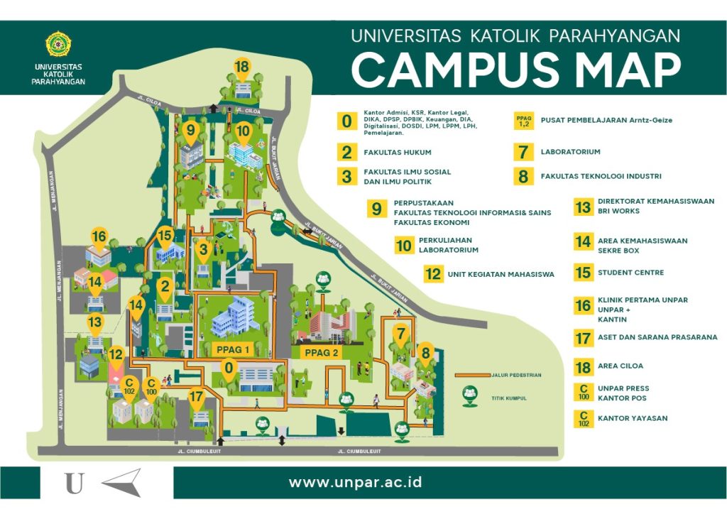 Peta Kampus | Direktorat Manajemen Aset, Keuangan, dan Sarana Prasarana
