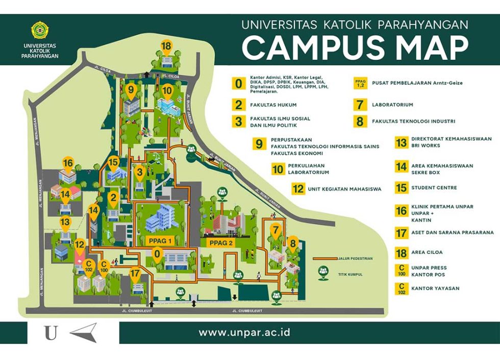 Peta Kampus | Direktorat Manajemen Aset, Keuangan, dan Sarana Prasarana
